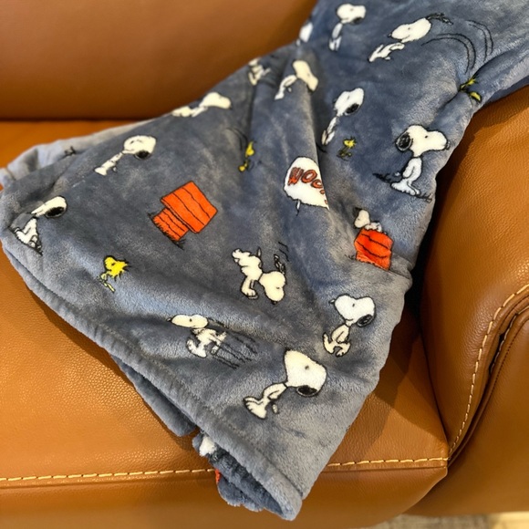 Peanuts | Bedding | Peanuts Snoopy Blue Plush Throw Blanket New ...